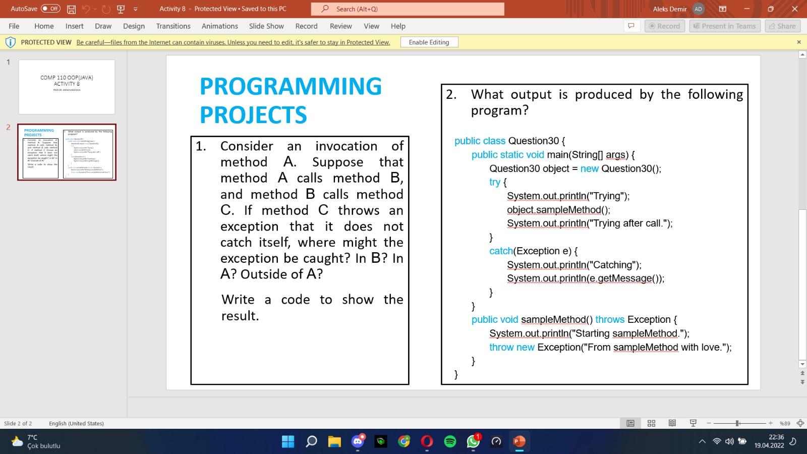 Solved AutoSave Off Search (Alt+Q Aleks Demir AD ca O х H2O | Chegg.com