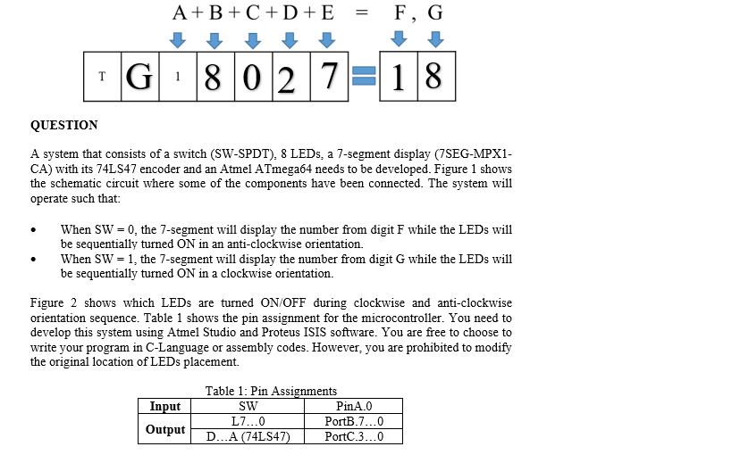 A+B+C +D+E = F, G TG 80 27 18 QUESTION A system that | Chegg.com