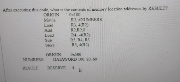 Solved After executing this code, what is the contents of | Chegg.com