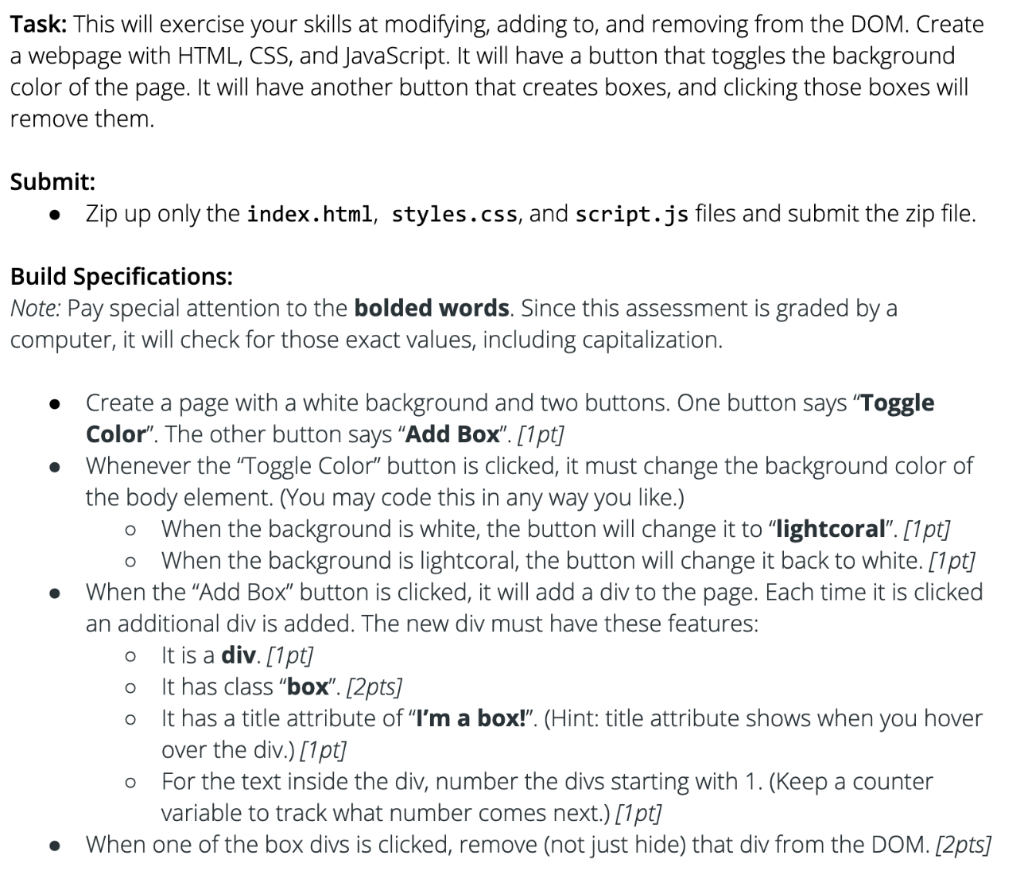 Solved Task This Will Exercise Your Skills At Modifying