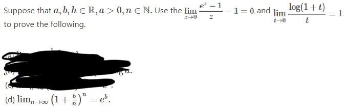 Solved Suppose that a,b,h∈R,a>0,n∈N. Use the | Chegg.com