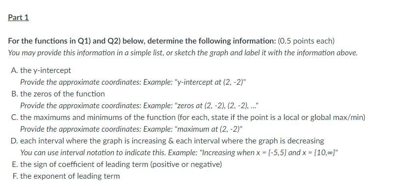 Solved Q1) Graph of function from Pre-Calculus (Abramson, | Chegg.com