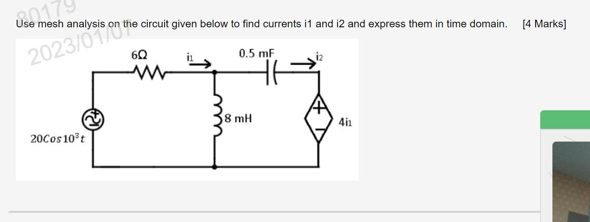 Solved Use mesh analysis on the circuit given below to find | Chegg.com