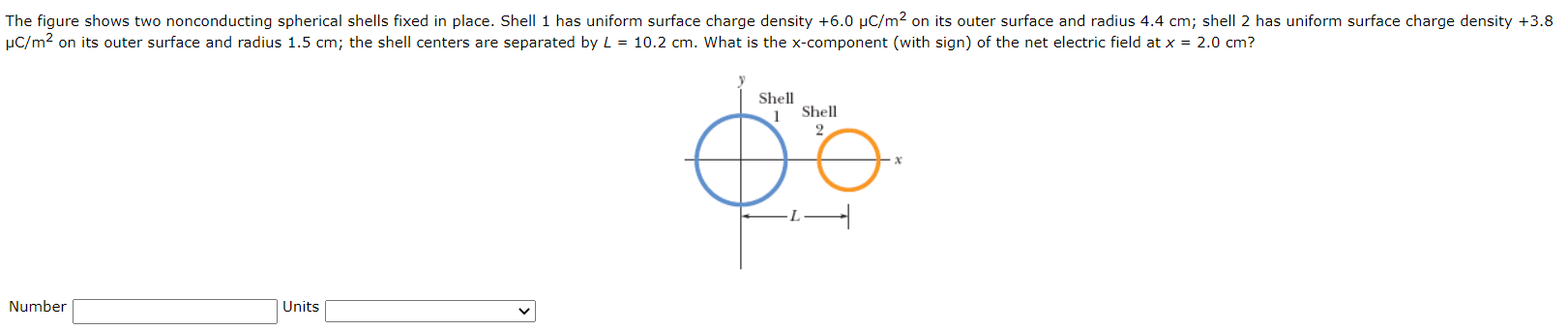 Solved The figure shows two nonconducting spherical shells | Chegg.com