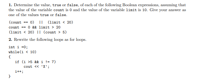Solved int i=0; while (i