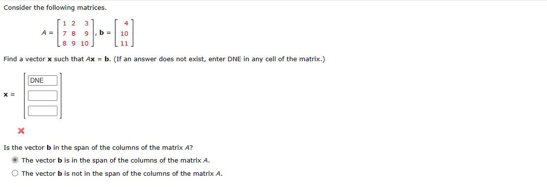 Solved Consider the following matrices. | Chegg.com