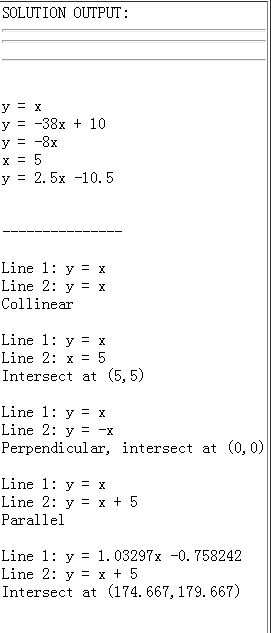 Implement a Line class that uses two points which | Chegg.com