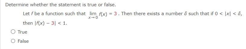 Solved Determine whether the statement is true or false. If | Chegg.com
