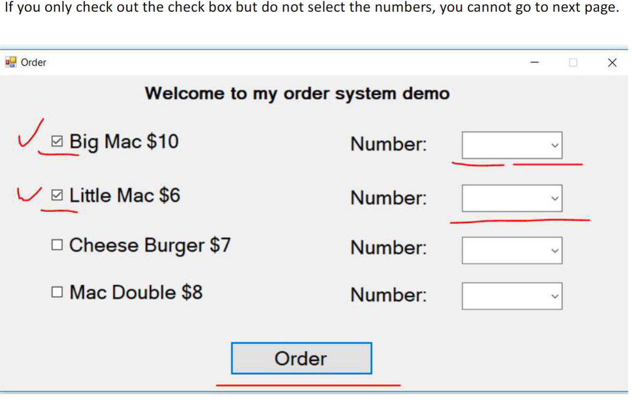 Solved Create an app for a rudimentary order system in C# | Chegg.com