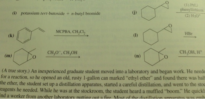 Solved (1) PhLi phenyllithium 2) H30 (i) potassium | Chegg.com