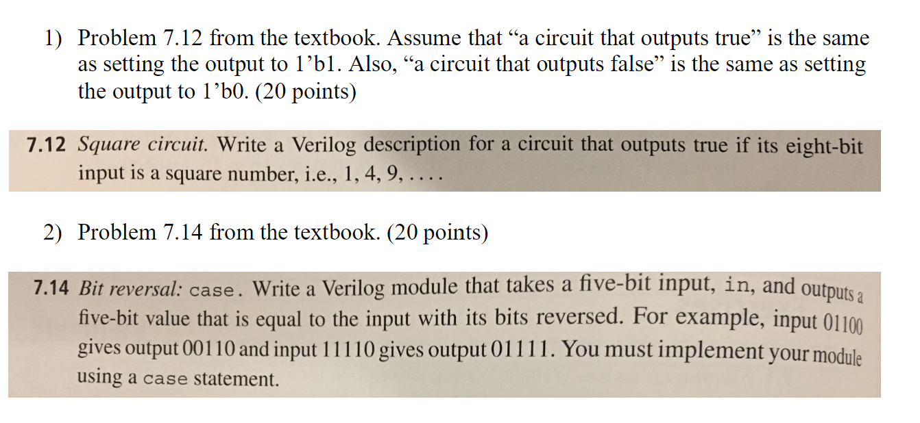 Solved 1) Problem 7.12 from the textbook. Assume that “a | Chegg.com