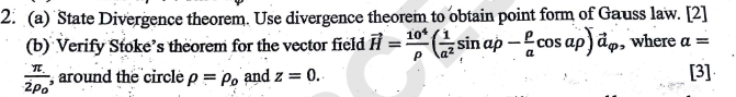Solved (a) State Divergence theorem. Use divergence theorem | Chegg.com