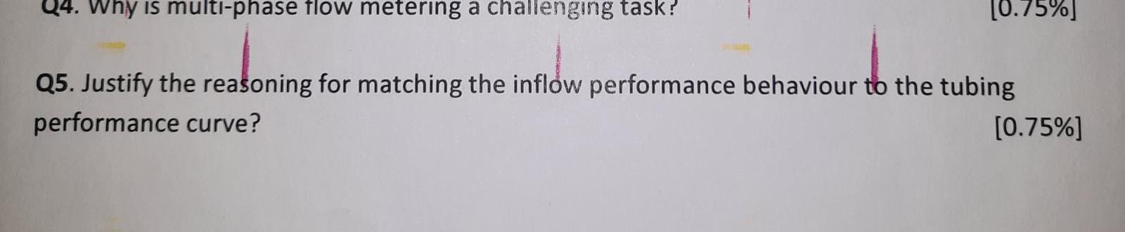 Solved question 5 please . INFLOW PERFROMANCE BEHAVIOUR | Chegg.com