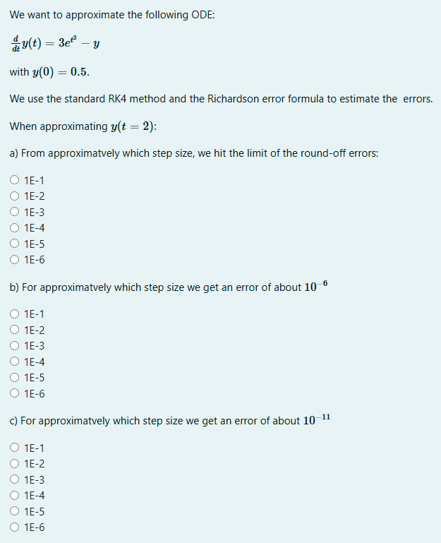 Solved We ﻿want to ﻿approximate the following | Chegg.com