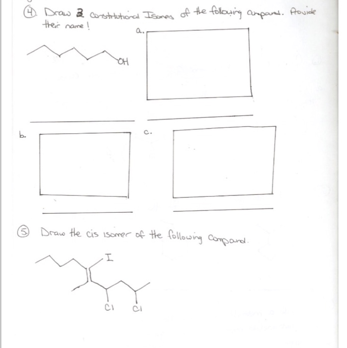 Solved Draw 3 constitutional Isomer of the following | Chegg.com