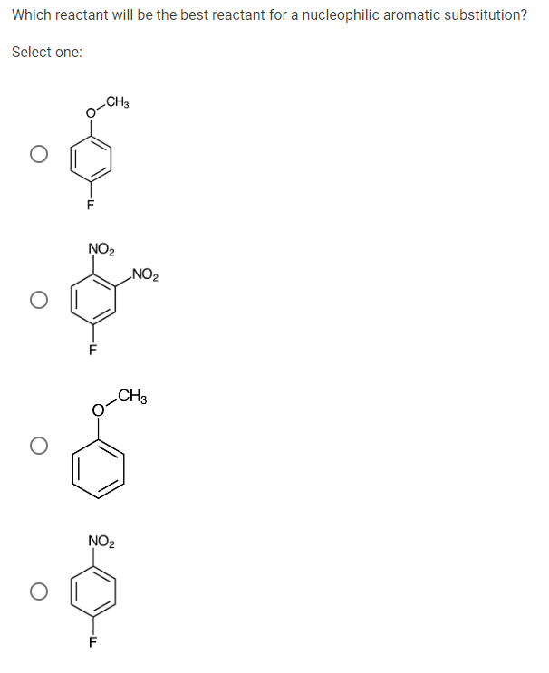 Solved Which reactant will be the best reactant for a | Chegg.com