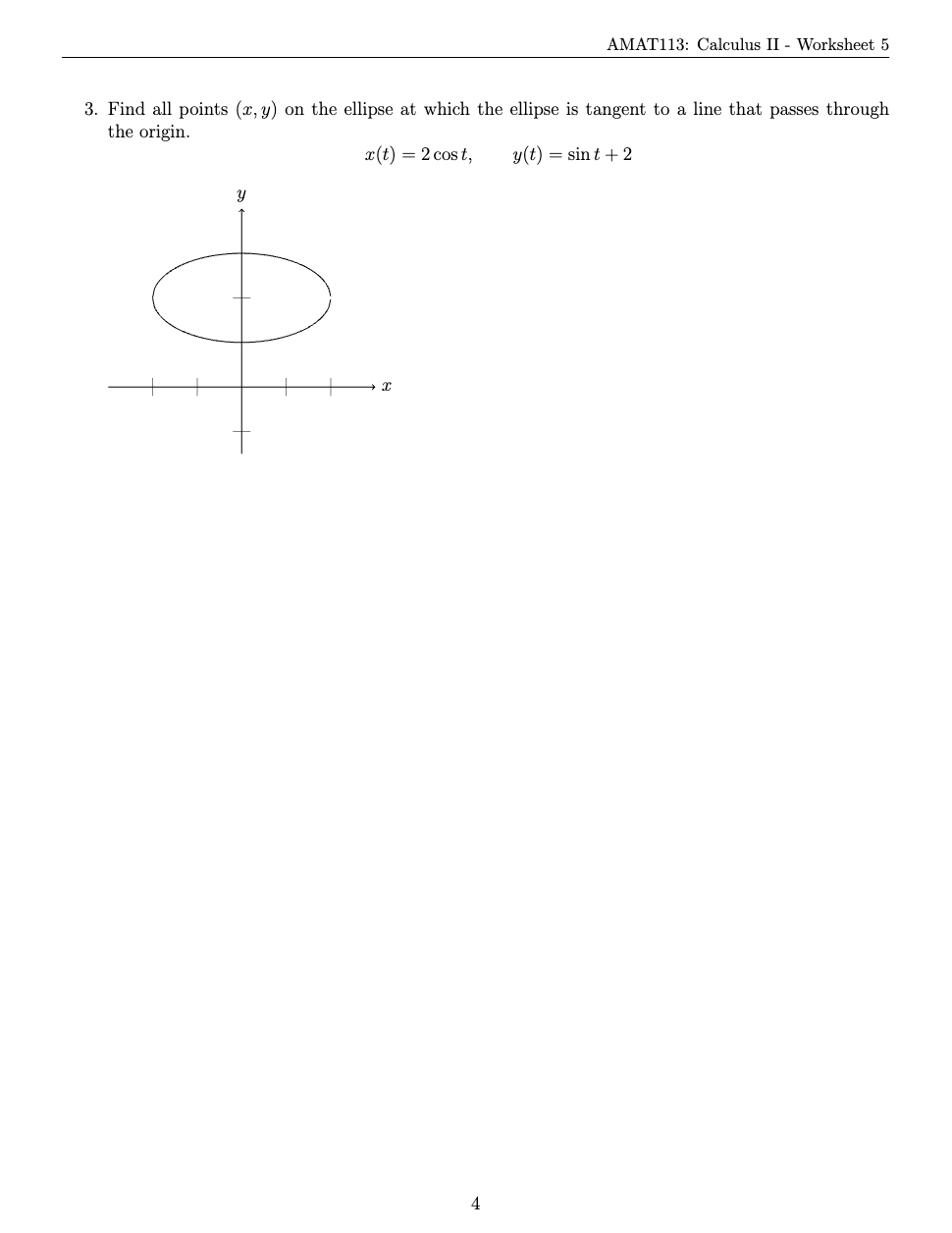 Solved 3. Find all points (x,y) on the ellipse at which the | Chegg.com