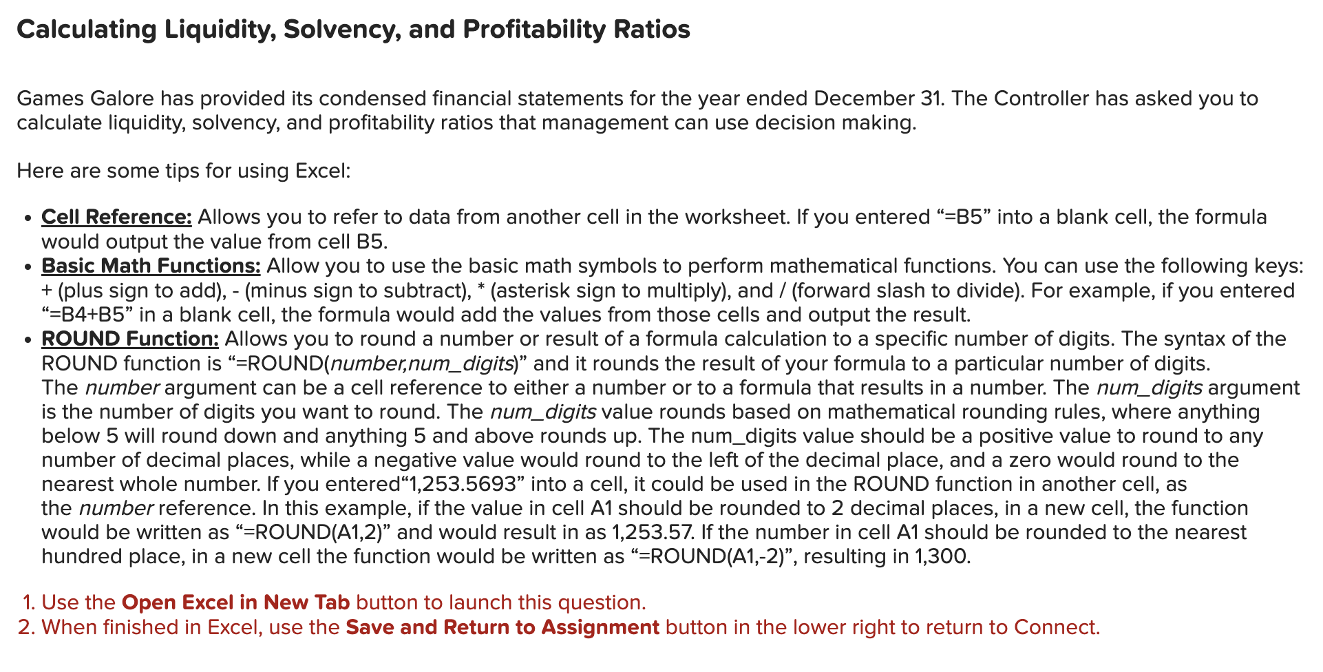 Solved Calculating Liquidity, Solvency, and Profitability | Chegg.com