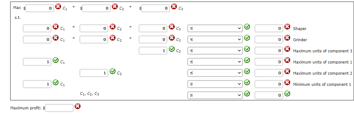Solved (a) For each component, calculate the profit margin | Chegg.com