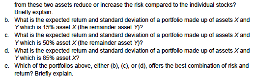 Solved Consider two assets, X and Y, with expected returns | Chegg.com
