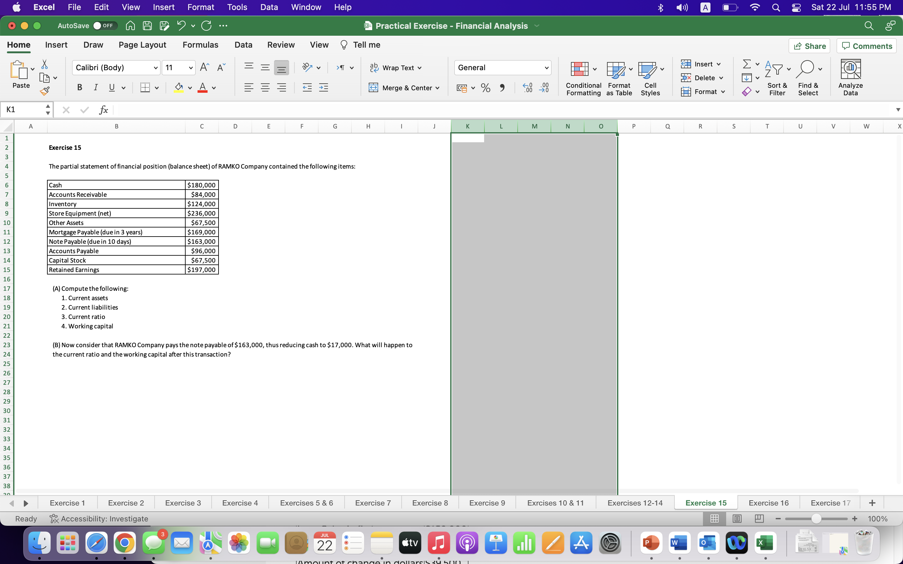 Solved The partial statement of financial position (balance | Chegg.com