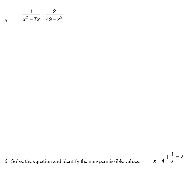Solved Simplify the following rational expression. Identify | Chegg.com