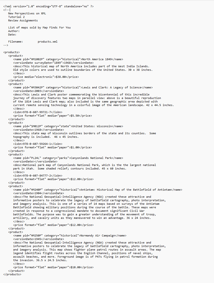 Solved Tutorial 02 - Review Assignment - Page XML | Chegg.com