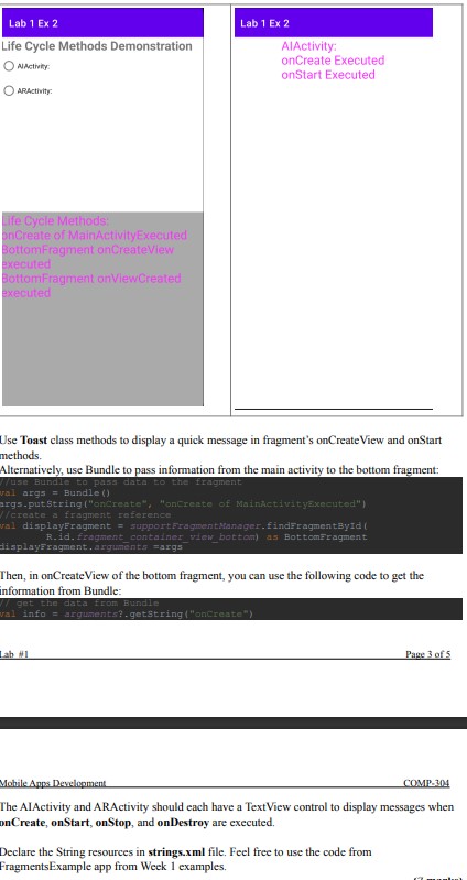 Solved Android Studio/Koltlin Language Write an Android | Chegg.com