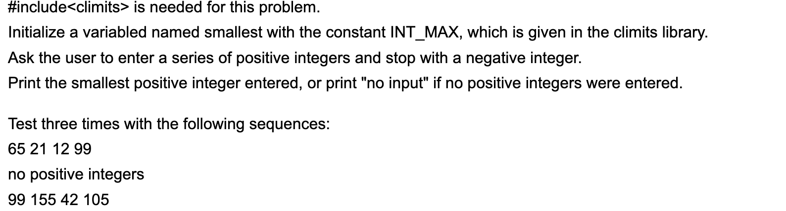 Solved \#include is needed for this problem. Initialize a | Chegg.com