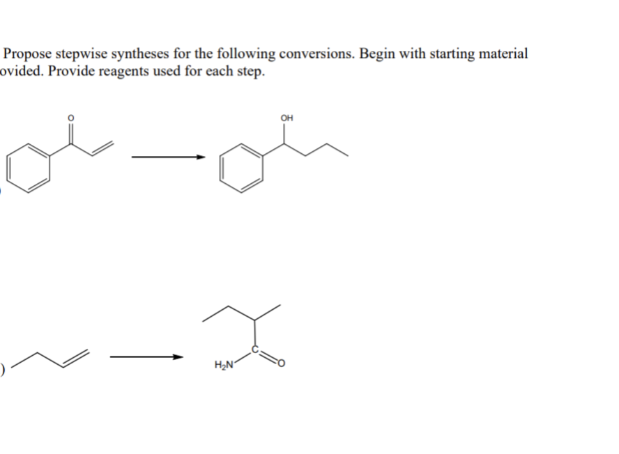 Solved Propose stepwise syntheses for the following | Chegg.com Solved Propose stepwise syntheses for the following | Chegg.com