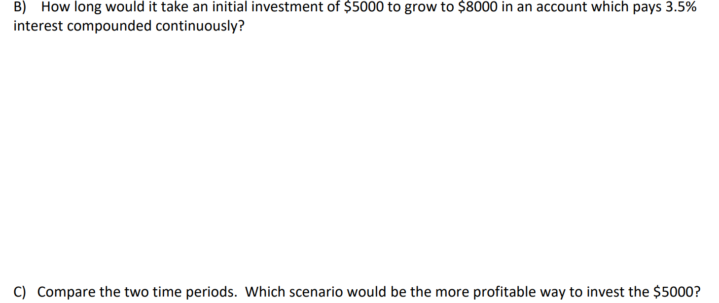 Solved Continuous Compounding Formula P = Poekt 9. Use these | Chegg.com