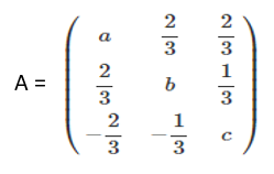 Solved If A-1=AT, then determine the value of a2+b2+c2 in | Chegg.com