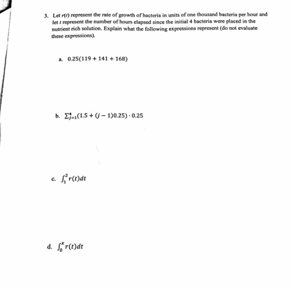 Solved A biologist places 4 thousand bacteria in a nutrient | Chegg.com