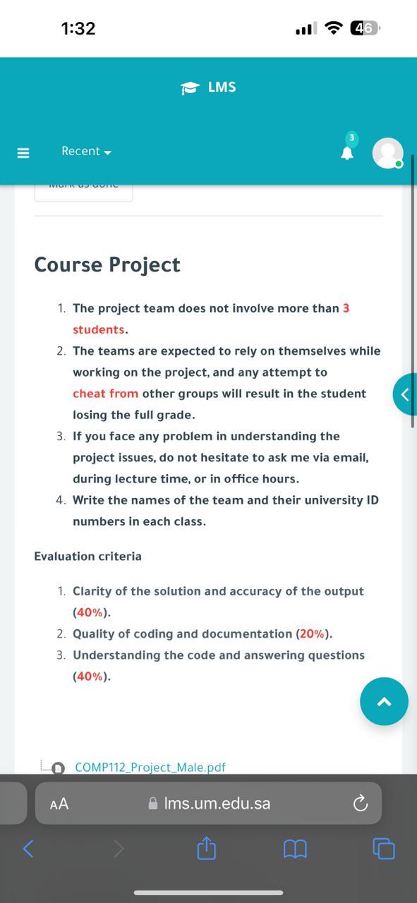 Course Project 1. The project team does not involve | Chegg.com