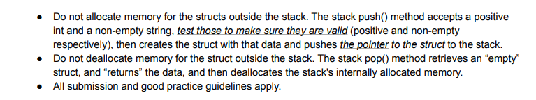 Solved Coding 04: Stacks Description: In this assignment you | Chegg.com