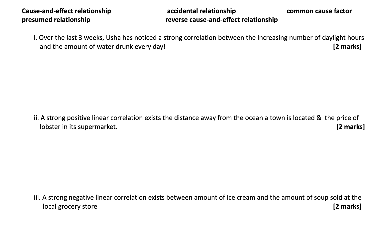 Solved Cause-and-effect relationship common cause factor | Chegg.com