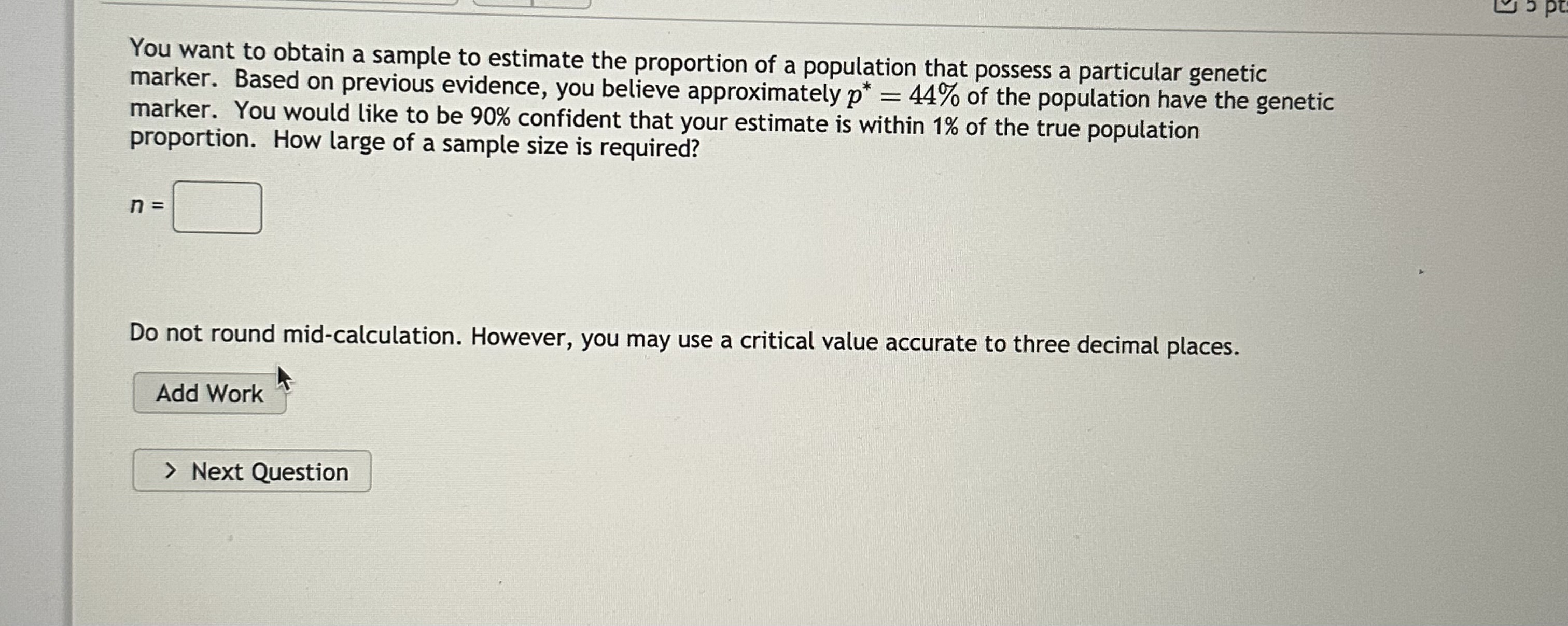 Solved You want to obtain a sample to estimate the | Chegg.com