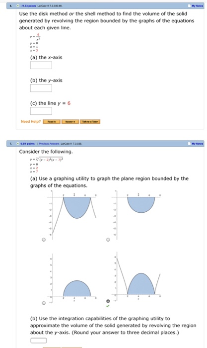 Use the disk method or the shell method to find the | Chegg.com