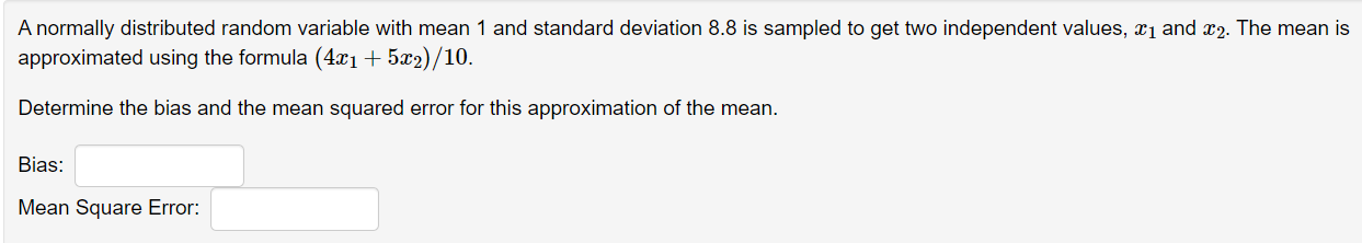 Solved A normally distributed random variable with mean 1 | Chegg.com