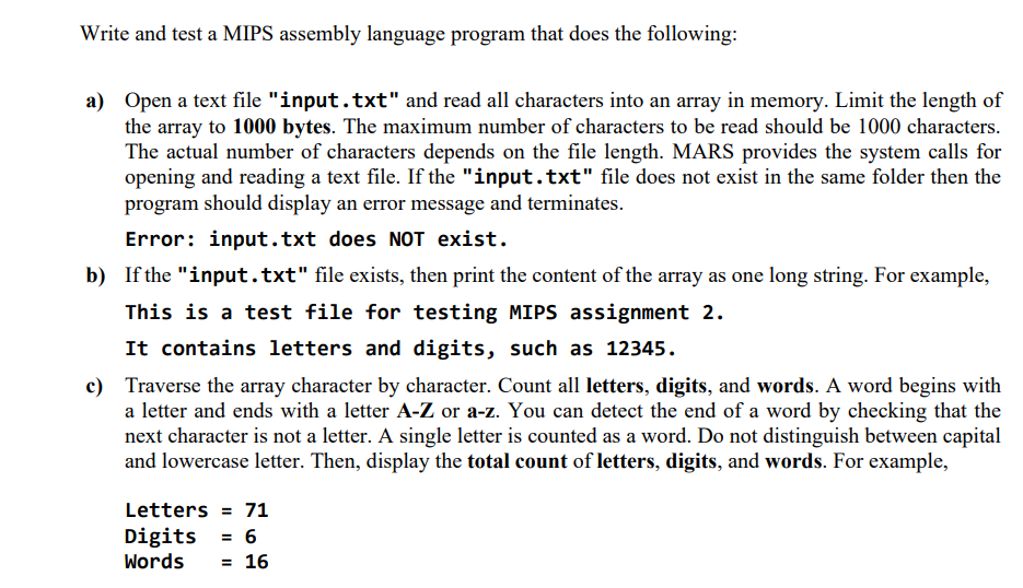 Solved Write and test a MIPS assembly language program that | Chegg.com