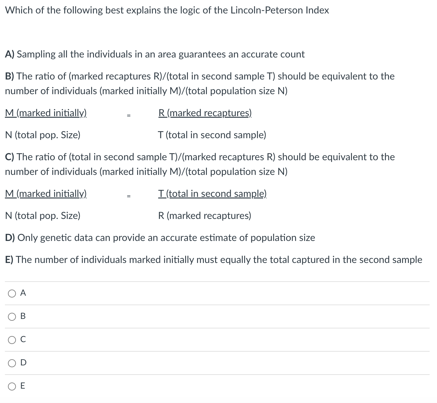 Solved Which of the following best explains the logic of the | Chegg.com