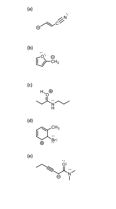 Solved Using line drawings, draw two resonance structures | Chegg.com