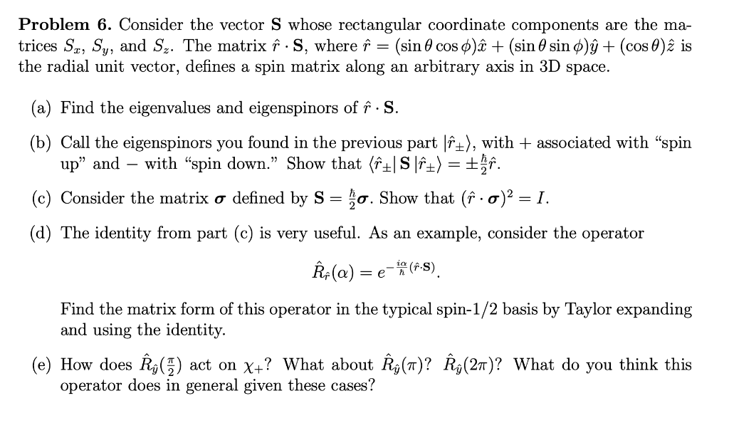 Solved Problem 6. Consider the vector S whose rectangular | Chegg.com