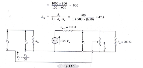 Solved Example 13.9. An amplifier with an open-circuit | Chegg.com