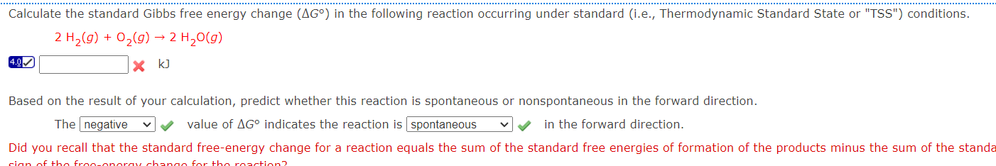 Solved Calculate the standard Gibbs free energy change (ΔG∘) | Chegg.com