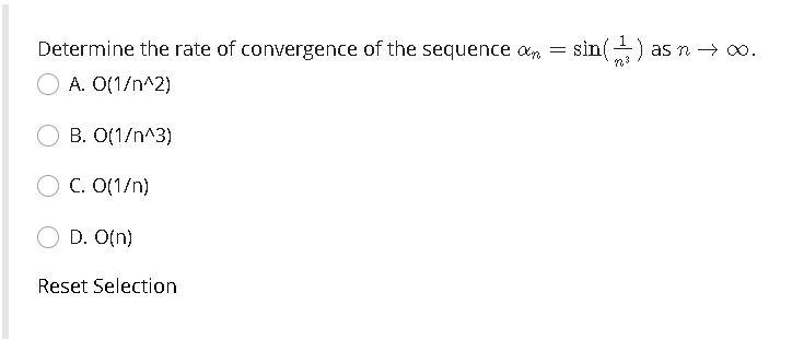 Solved Determine the rate of convergence of the sequence on | Chegg.com