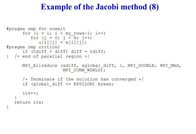 Can you help to implement the following Openmp | Chegg.com