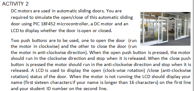 Solved Equipment/Apparatus: - MPLABX IDE - MikroC Pro | Chegg.com