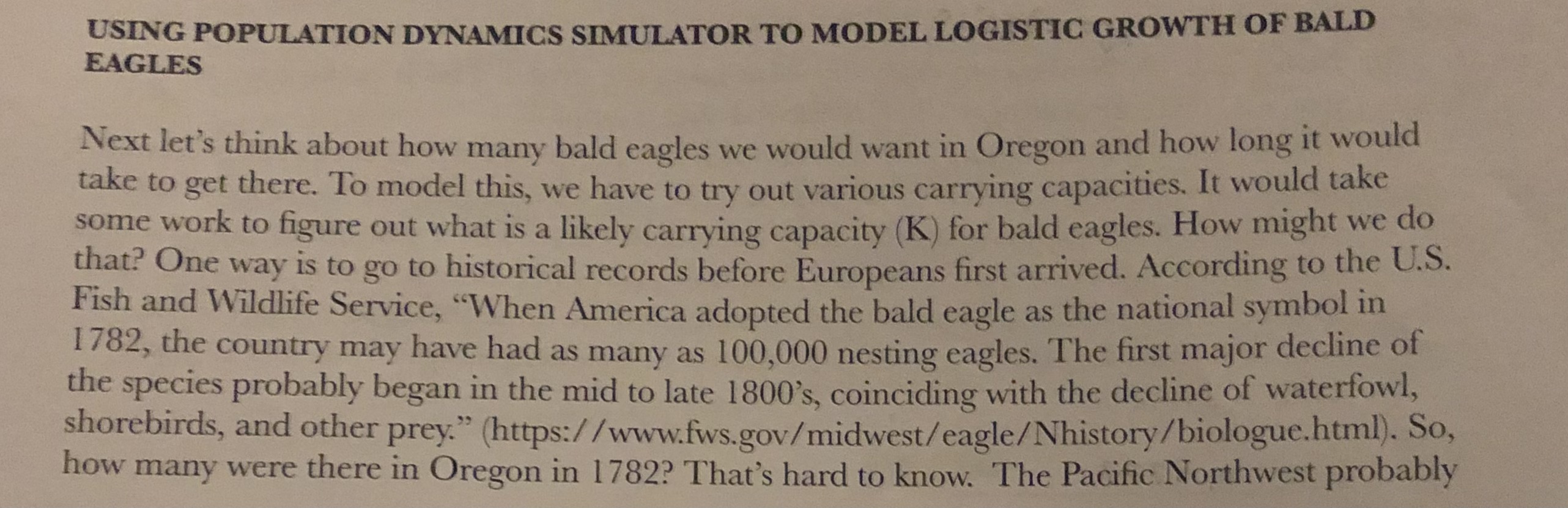 Solved USING POPULATION DYNAMICS SIMULATOR TO MODEL LOGISTIC | Chegg.com