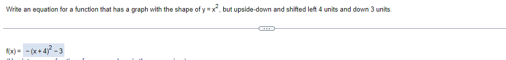 Solved Write an equation for a function that has a graph | Chegg.com